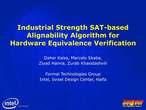 Ppt Industrial Strength Sat Based Alignability Algorithm For Hardware