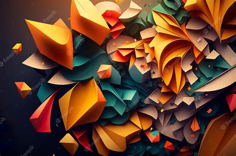 Premium Photo Geometric Overlapping Background Abstract Geometric