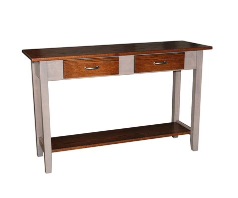 2 Tone Shaker Sofa Table Memory Lane Furniture