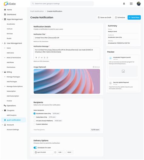 🔔 Push Notification Flow Custom Notification System For Admin By