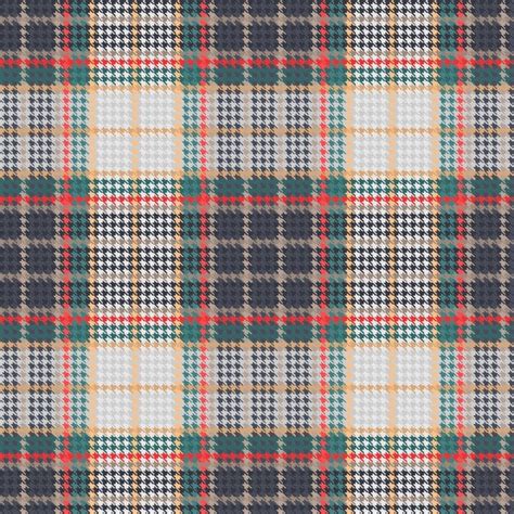 Premium Vector Seamless Tartan Houndstooth Pattern 055
