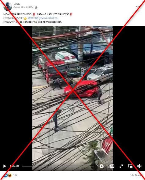 Philippine police drill falsely shared online as 'thwarted child abduction' | Fact Check