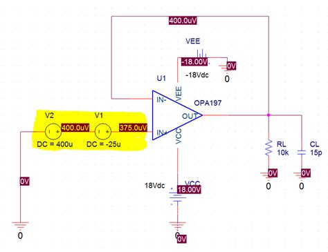 Tinaspiceopa197 Opa197 Input Offset Voltage In Monte Carlo Simulation Amplifiers Forum