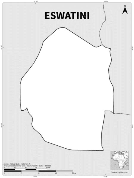 Eswatini Maps Mappr