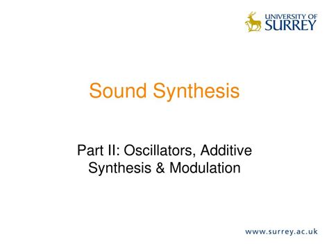 Ppt Sound Synthesis Powerpoint Presentation Free Download Id4842313 Ppt Sound Synthesis Powerpoint Presentation Free Download Id4842313