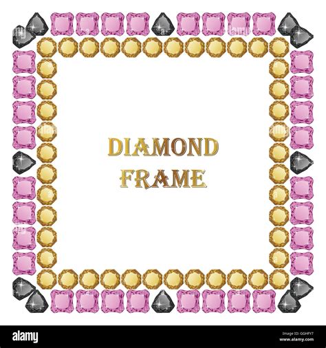 Diamond Square Frame Stock Vector Image And Art Alamy