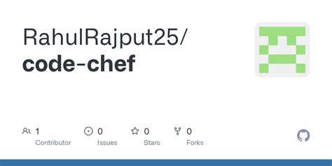 github rahulrajput25 code chef