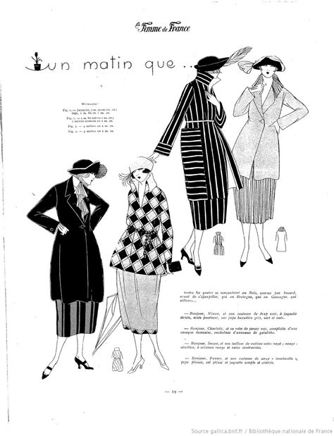 Les Modes De La Femme De France Mode Vintage Illustration Style Des Années 1920 Femme