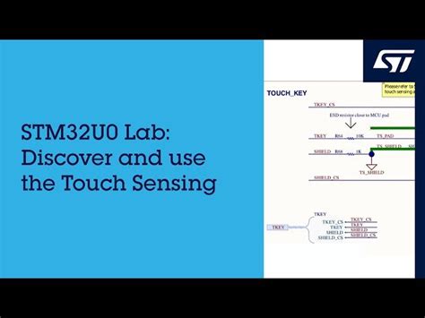 Free Video Stm32u0 Workshop Touch Sensing Lab Configuring Tsc And