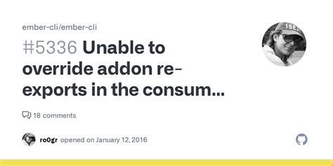 Unable To Override Addon Re Exports In The Consumer Application · Issue