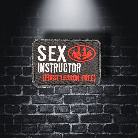 SEX INSTRUCTOR Iron On Patch Thepatchalley Etsy