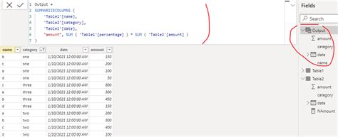 Solved: Create Summarize table with DAX - Microsoft Fabric Community