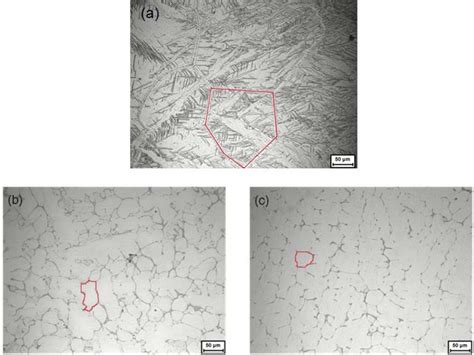 Optical Micrographs Of Mg Li Yb Alloy Samples Obtained By Galvanostatic