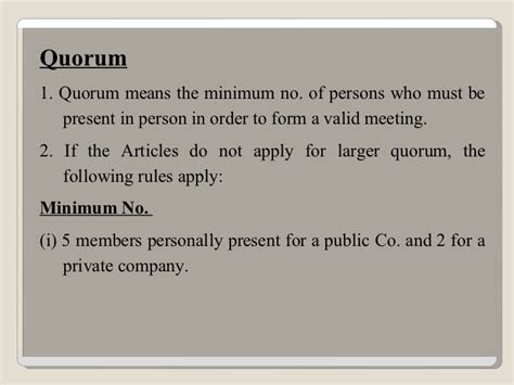 7 Presentation Meetings Proxy And Quorum Etc 27 1 122007 2