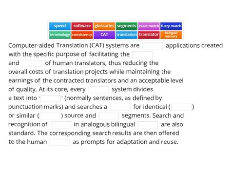 Computer Aided Translation Complete The Sentence