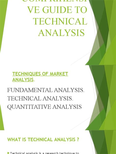 A Comprihensive Guide To Technical Analysis Pdf Technical Analysis Moving Average