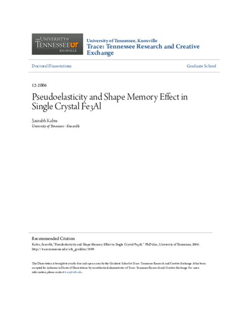 pdf pseudoelasticity and shape memory effect in single crystal iron