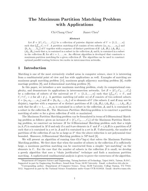 pdf the maximum partition matching problem with applications
