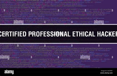Concept Hacker éthique Professionnel Certifié Avec Parties Aléatoires