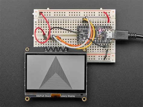 Monochrome Sharp Memory Display Breakout Design Botland Robotic Shop