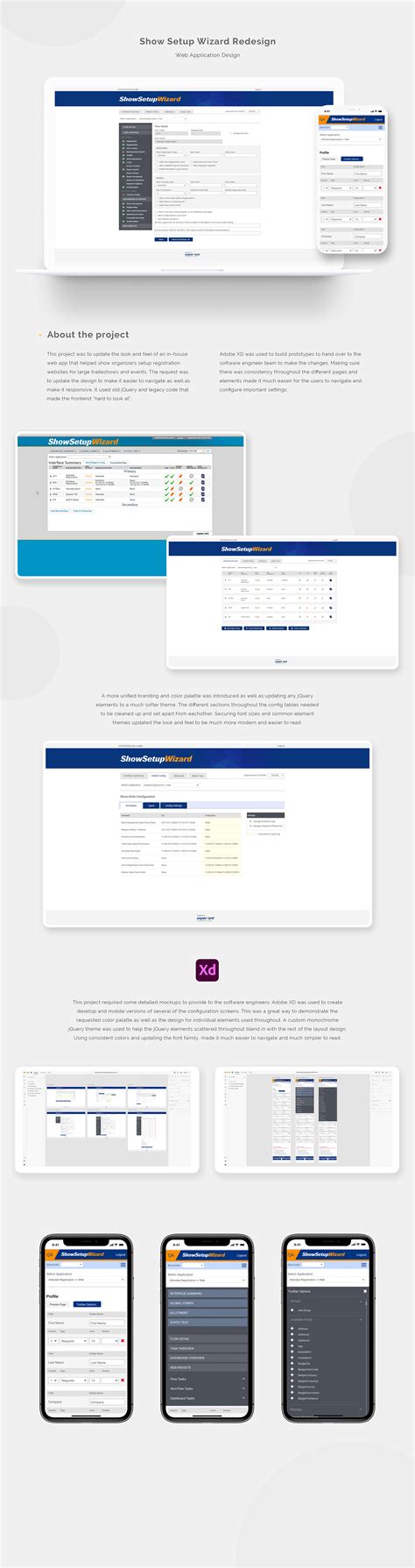 Show Setup Web App UI Design On Behance