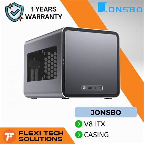 Jonsbo V Itx Gray Casing Pc Casing Desktop Casing Flexi Tech