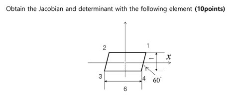 Solved Obtain The Jacobian And Determinant With The