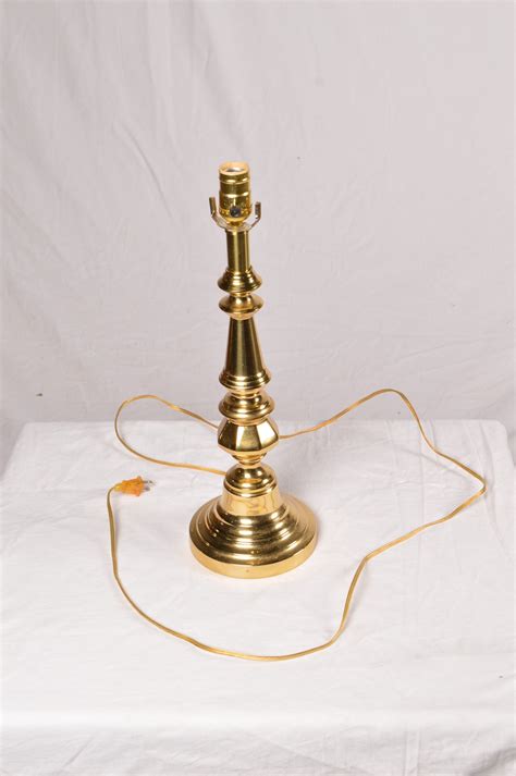 Classical Brass Lamp With Shell Shade Ebth