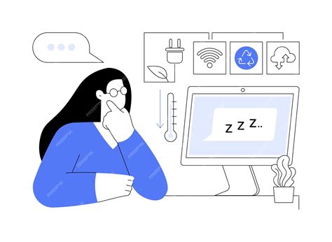 Premium Vector Minimization Energy Consumption Abstract Concept Vector Illustration Woman