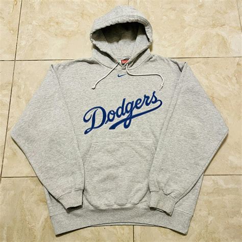 Mlb × Nike Vintage Nike Los Angeles Dodgers Center Swoosh Hoodie Grailed