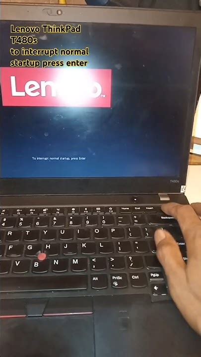 Lenovo Thinkpad T480s To Interrupt Normal Startup Press Enter Youtube