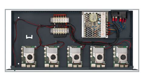Présentation Du Rack 1u Pour 5x Raspberry Pi 5 Avec Alimentation