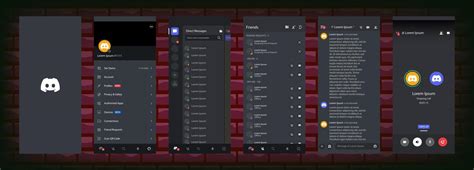 Discord Social Media Interface Discord Mobile Application From Microsoft Corporation On A