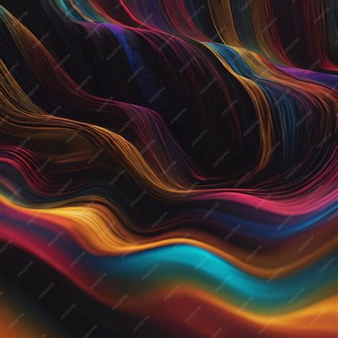 Premium Ai Image Spectrum Texture Black Background