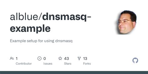 GitHub Alblue Dnsmasq Example Example Setup For Using Dnsmasq