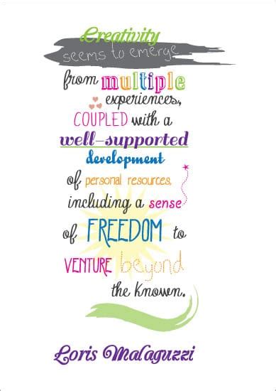 Inspiration Quotation Poster Loris Malaguzzi 5
