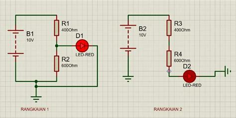 Rangkaian Elektronik Lampu Led Sederhana Paralel And Seri