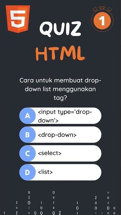 quiz html part 4 html belajarhtml html5 webdevelopment youtube
