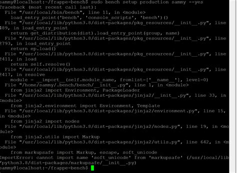 Installation Problem Erpnext V13 Jinja2 Frappe Forum