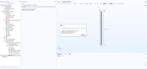 Failed To Find Consistent Initial Values Rcomsol