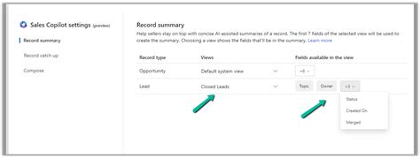 Leads And Opportunity Summary With Sales Copilot Dynamics 365