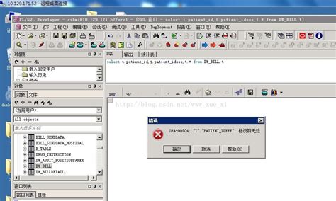 Oracle 数据库表字段查询报错之ora 00904：invalid Identifier Csdn博客