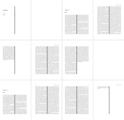 how to remove sep rule from blank pages when using two column mode