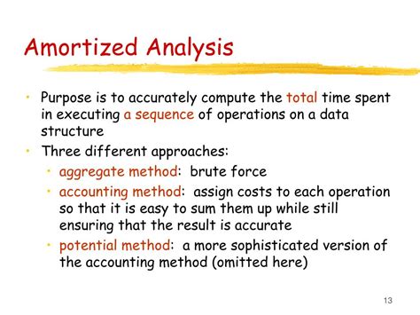 PPT Amortized Analysis PowerPoint Presentation Free Download ID 5486849