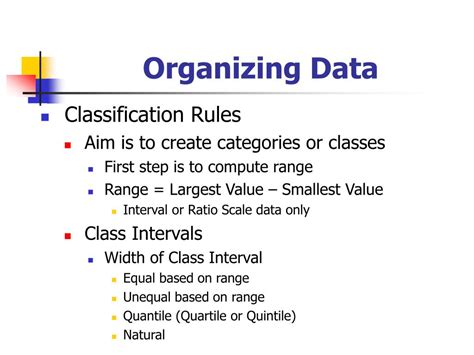 Ppt Organizing And Presenting Data Powerpoint Presentation Free