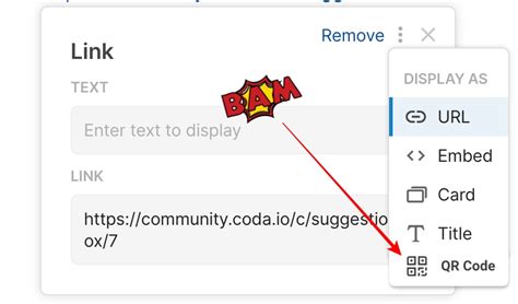 Qr Code Link Switch Suggestion Box Coda Maker Community