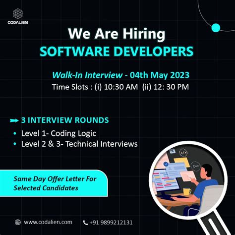 Codalien Technologies On Linkedin Hiring Hiringnow Softwaredevelopment Hiringdevelopers