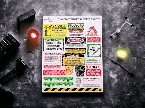 Equipmentprop Warning Decalstickers Etsy