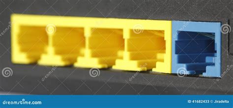 Modem Router Port Stock Image Image Of Network Connection 41682433