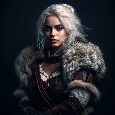 Premium Ai Image Portrait Of A Beautiful Warrior Woman Holding A